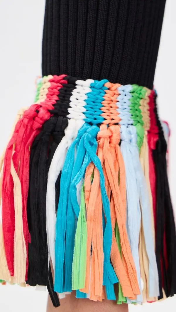 SIMONMILLER Cara Knit Fringe Cardigan