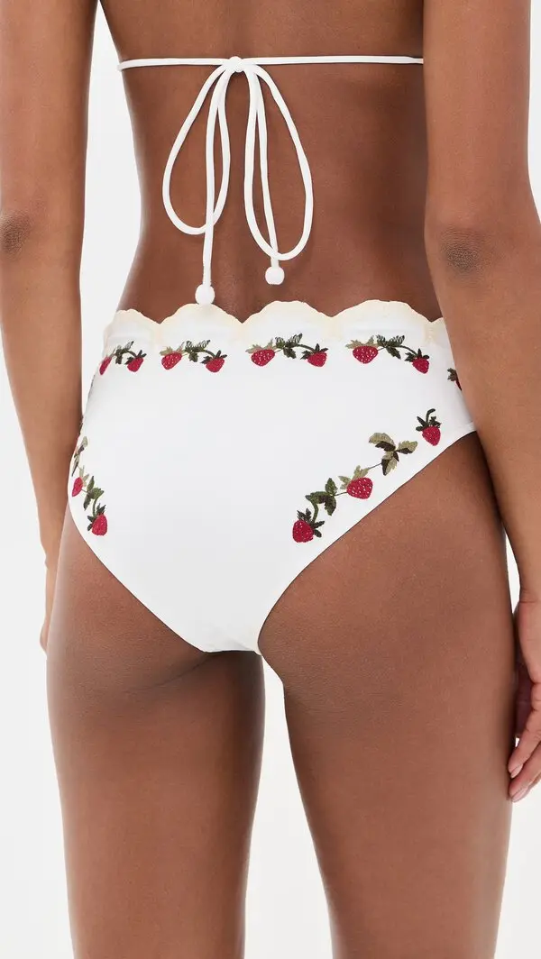 Sea Bindi Strawberry Scallop Bikini Bottoms
