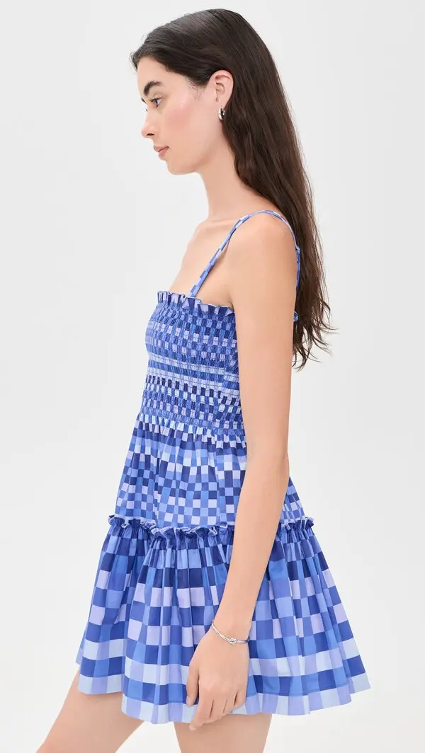 Hill House Home The Seraphina Mini Dress - Geo Gingham