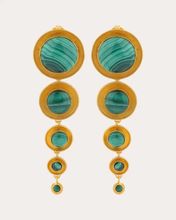 BOHÈME BY VÉRO Malachite Vida Drop Earrings