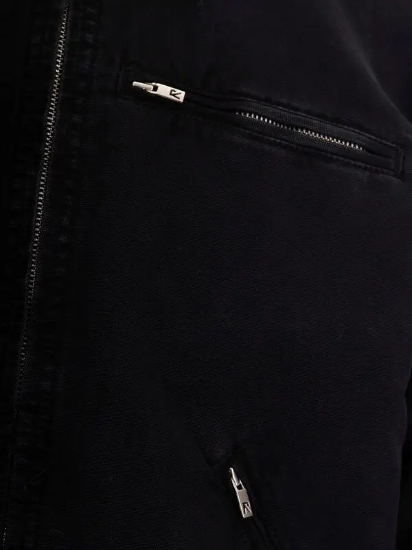 REPRESENT Corduroy-collar Frayed-edges Jacket - Black