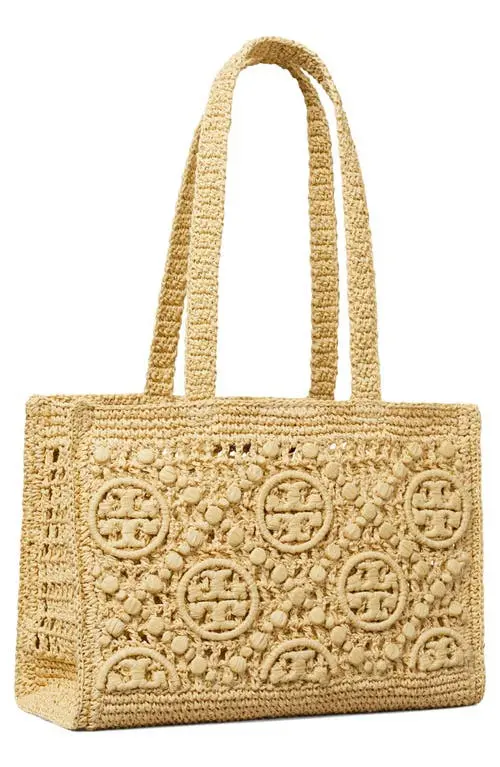 Tory Burch T Monogram Crochet Small Tote