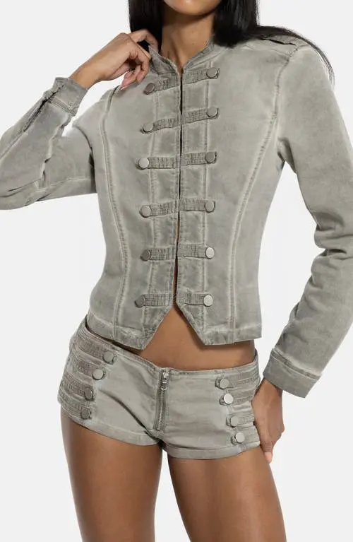 JADED LONDON Highlight Wash Drummer Jacket - Beige