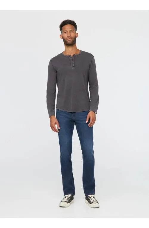 DUER Purepima Vintage Henley - Washed-grey