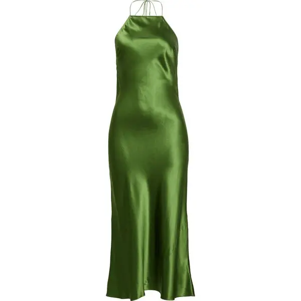 REFORMATION Maripaz Sleeveless Silk Maxi Dress - Topiary