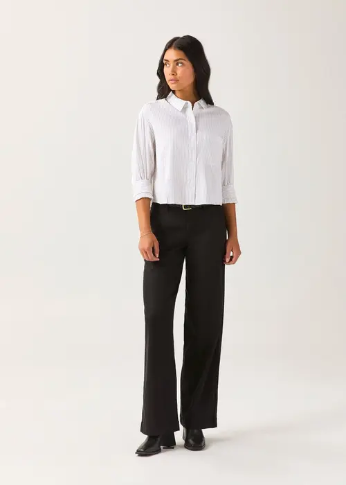 DUER Pure Pima Slim Crew Neck T-shirt - Washed Espresso