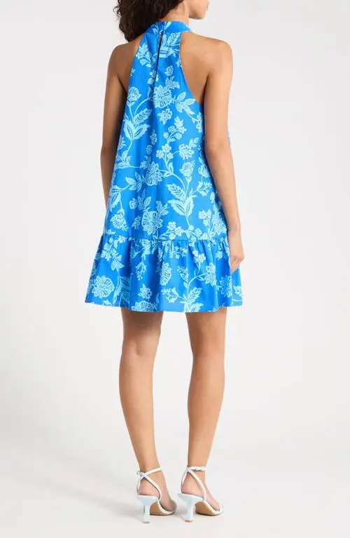 SUGARLIPS Della Floral Print Sleeveless Mini Dress
