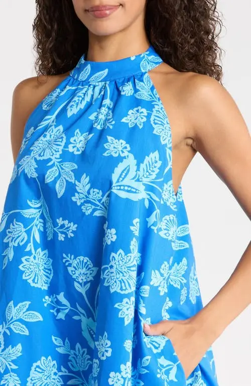 SUGARLIPS Della Floral Print Sleeveless Mini Dress
