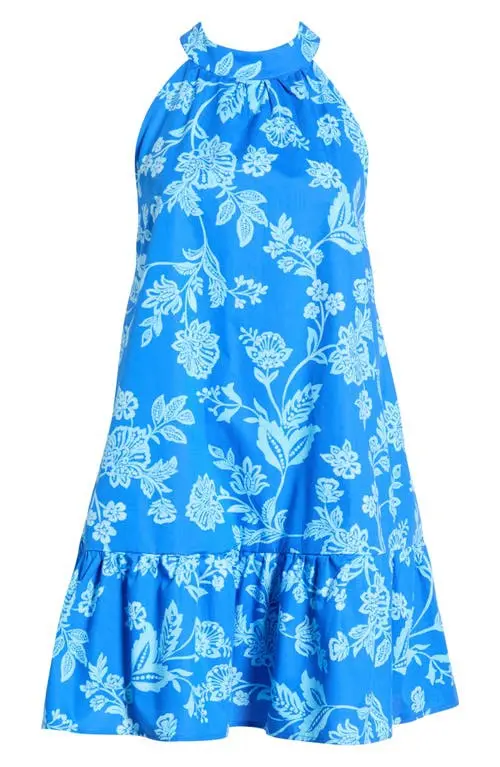 SUGARLIPS Della Floral Print Sleeveless Mini Dress