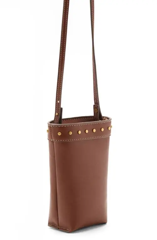 Mango Studded Faux Cell Phone Case With Strap