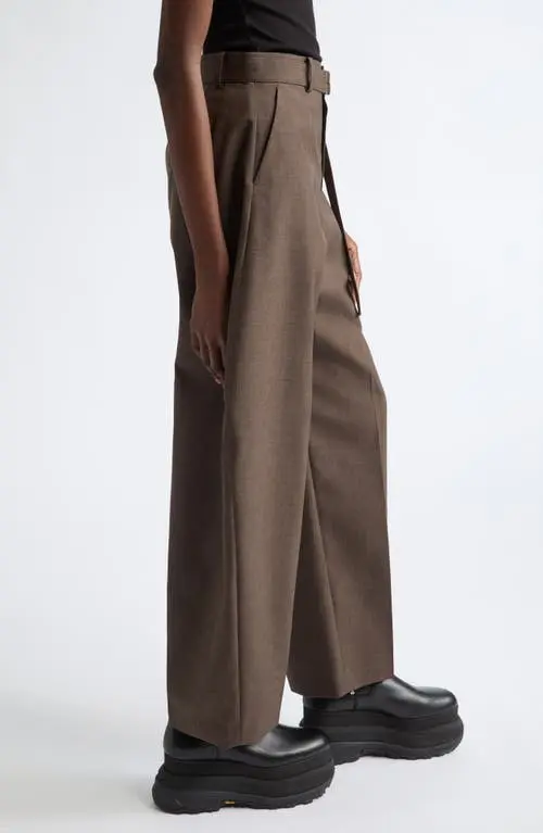 Sacai Silk & Cotton Barrel Leg Trousers