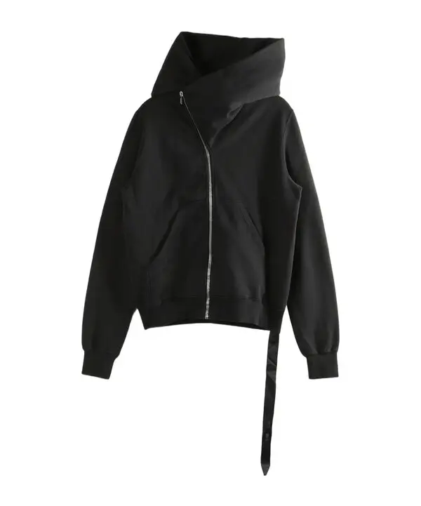 Rick Owens Zipped Hoodie - Black