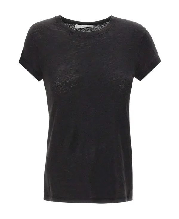 IRO PARIS Round Neck Short Sleeve T-shirt - Black