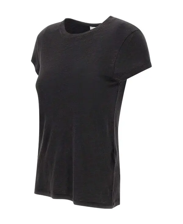IRO PARIS Round Neck Short Sleeve T-shirt - Black