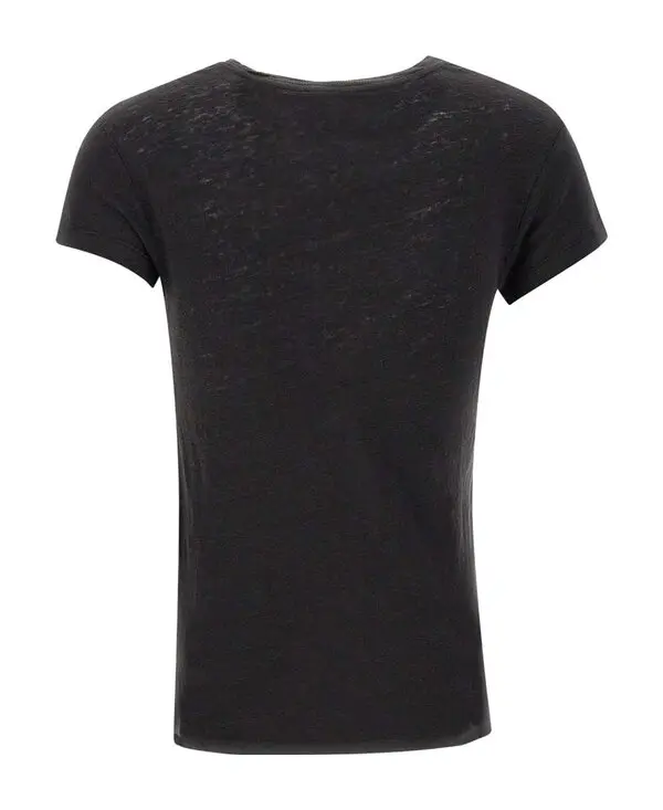 IRO PARIS Round Neck Short Sleeve T-shirt - Black