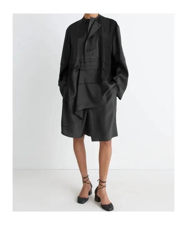 LEMAIRE Pleated Asymmetrical Blouse