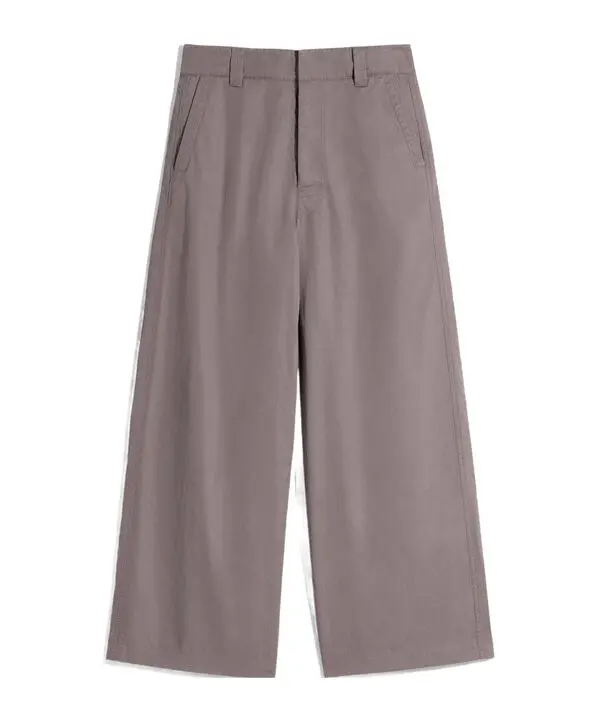 LEMAIRE Straight Wide-leg Trousers - Iris Purpurea
