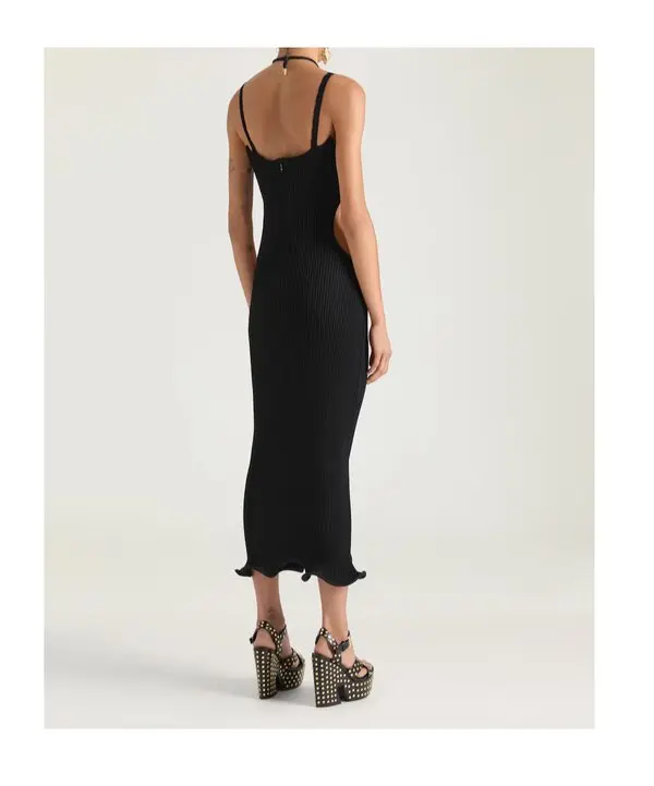 Givenchy Slashed Dress In Rib