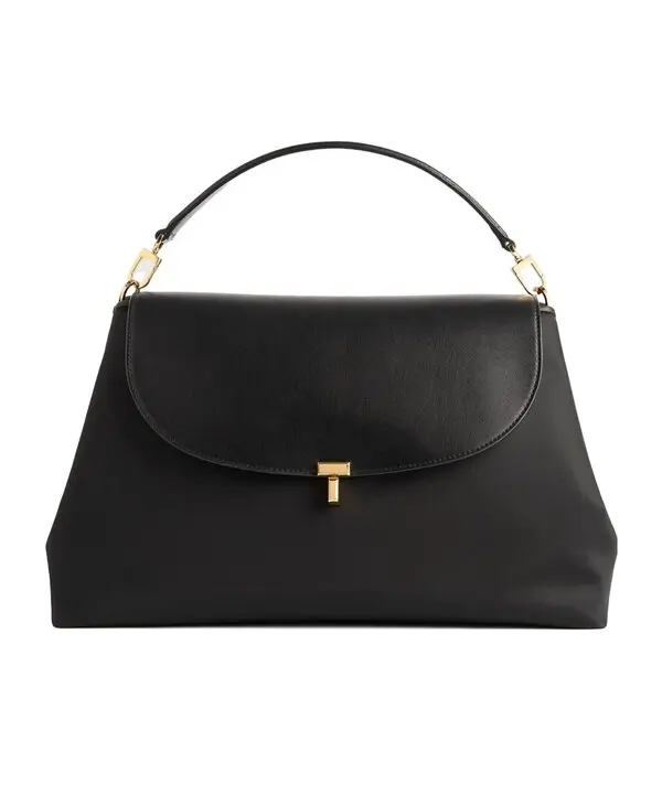 TOTEME T-lock Nylon Satchel - Black