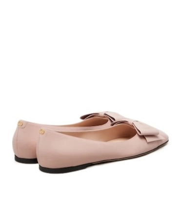 Valentino Garavani Bowow Leather Ballet Flats