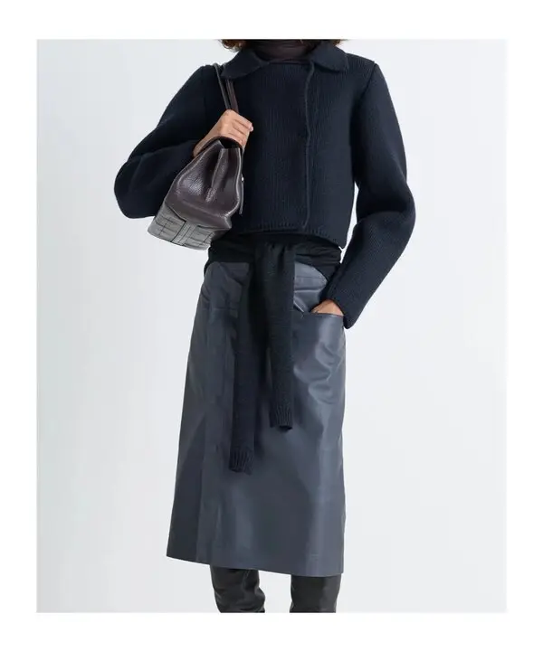 LEMAIRE Felted Double-breasted Blouson Jacket