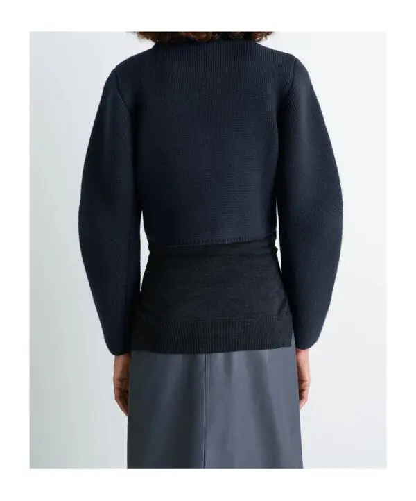 LEMAIRE Felted Double-breasted Blouson Jacket
