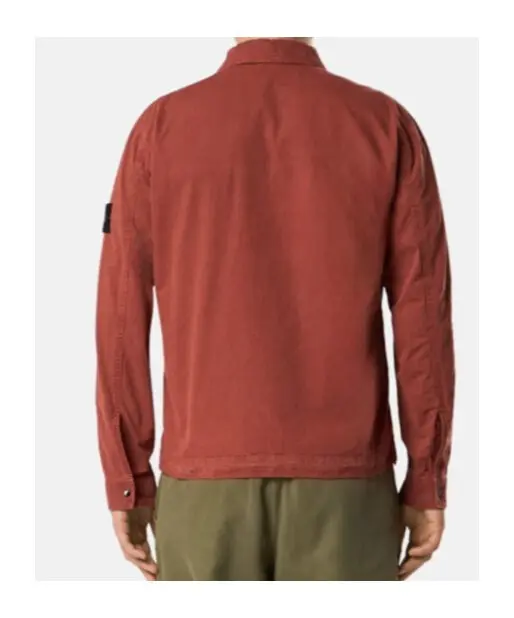 Stone Island Regular-fit Zip-up Overshirt With Pocket
