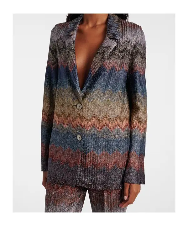 Missoni Zigzag Lamé Blazer