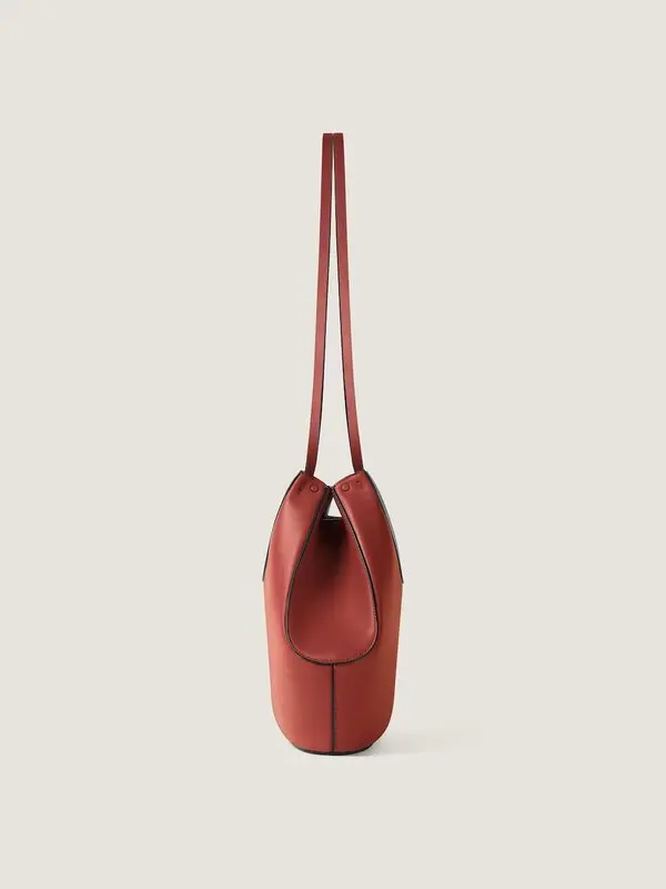 Givenchy Small Facet Tote Bag In Grained Leather