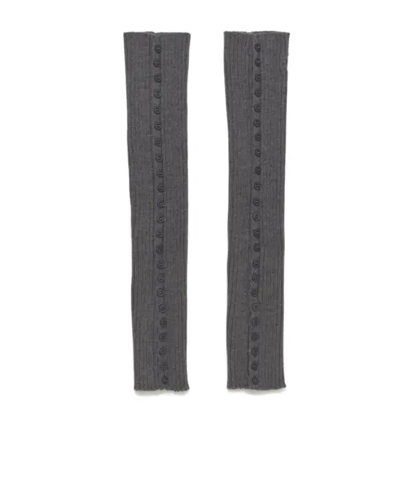 Paloma Wool Buttoned Ribbed Knit Leg Warmers