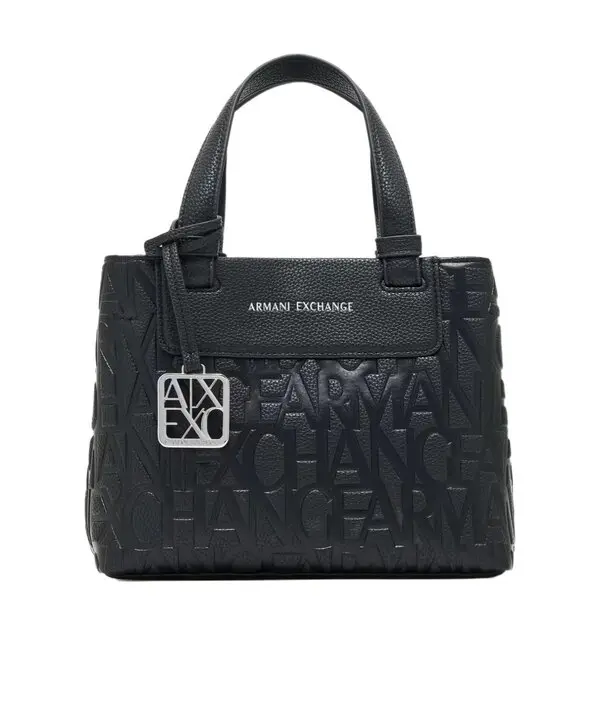 Armani Exchange Logo-charm Tote Bag