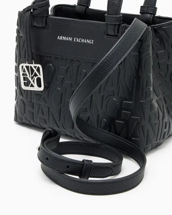 Armani Exchange Logo-charm Tote Bag