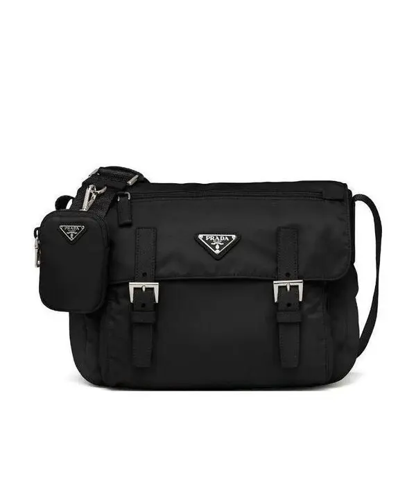 Prada Re-nylon Recycled Nylon Shoulder Bag - Black