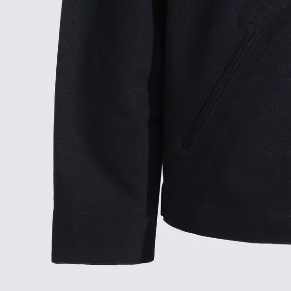 Carhartt Work In Progress Dearborn Organic Cotton Detroit Jacket With Corduroy Collar - Black