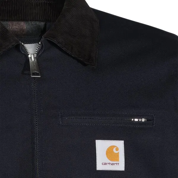 Carhartt Work In Progress Dearborn Organic Cotton Detroit Jacket With Corduroy Collar - No