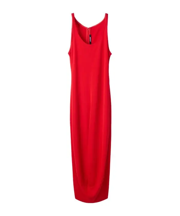 Jacquemus Asymmetric Sleeveless Dress - Red
