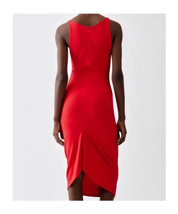 Jacquemus Asymmetrical Draped Hem Dress