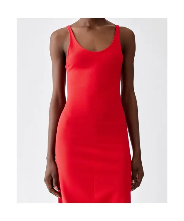 Jacquemus Asymmetrical Draped Hem Dress