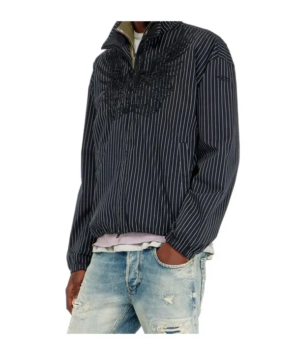 DIESEL® Pinstripe Embroidered Jacket