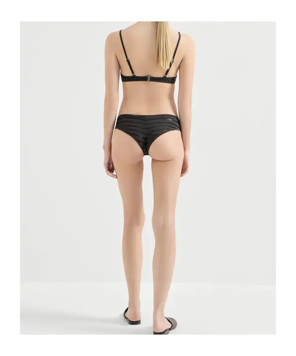 Brunello Cucinelli Stripes Monili Bikini Top