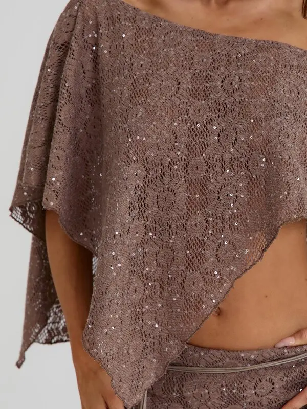 OUTCAST Reece Longline Top Taupe