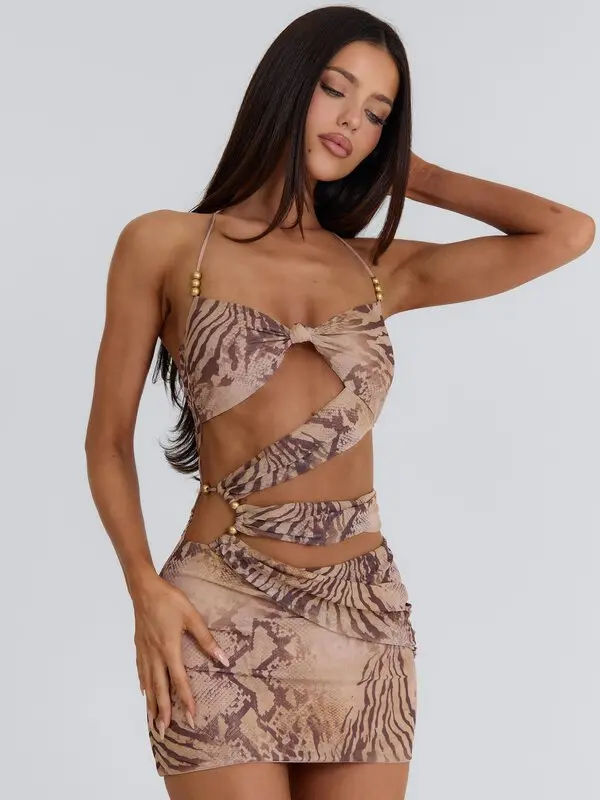 OUTCAST Alayna Mini Dress Narita - Print