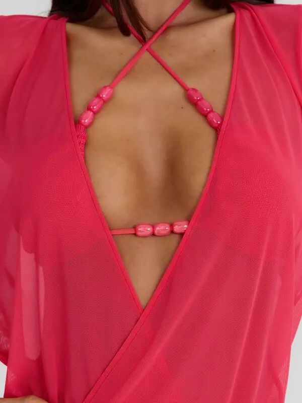 OUTCAST Roberta Mini Dress Coral