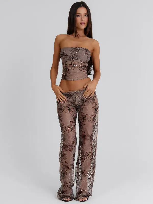 OUTCAST Jocelynn Sequin Straight Leg Pants