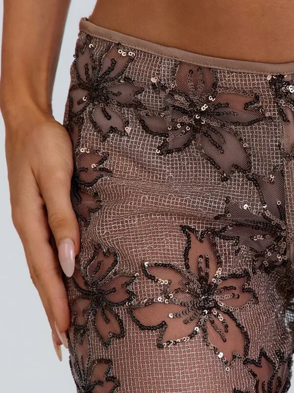 OUTCAST Jocelynn Sequin Straight Leg Pants