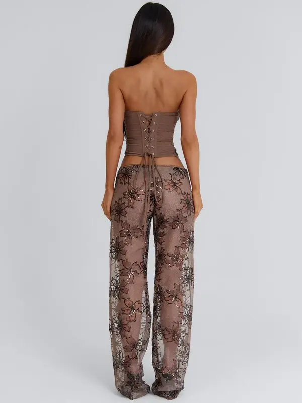 OUTCAST Jocelynn Sequin Straight Leg Pants