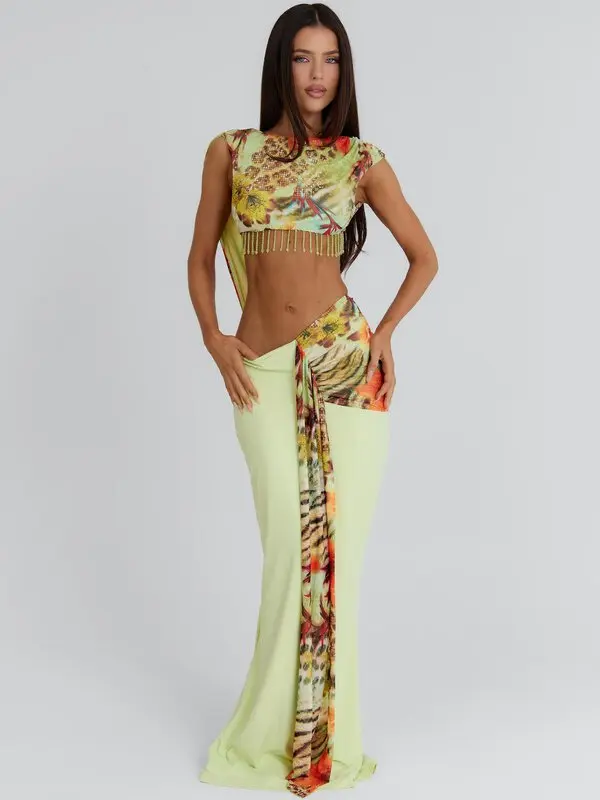 OUTCAST Briana Maxi Dress Tigerlily - Print