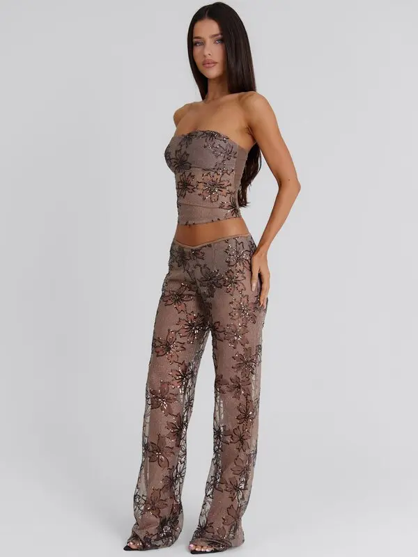 OUTCAST Jocelynn Corset Top Taupe