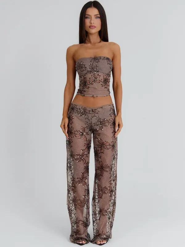 OUTCAST Jocelynn Corset Top Taupe