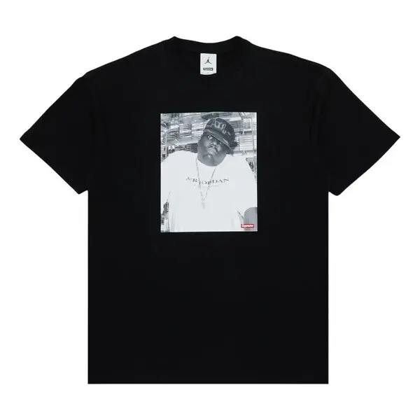 Supreme X Jordan Biggie Short-sleeve T-shirt - Black
